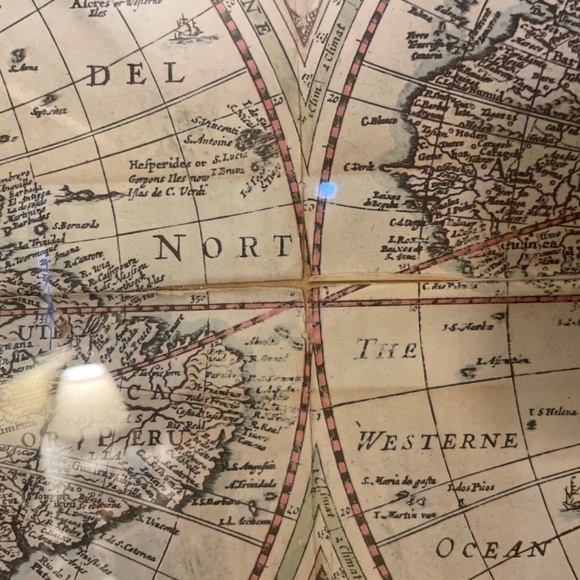 Art | 1651 A New And Accurate Map Of The World | Poshmark